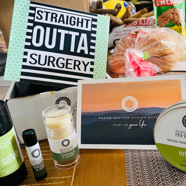 Unisex Get Well Post Surgery Care Package - Organic Healing Salve ...