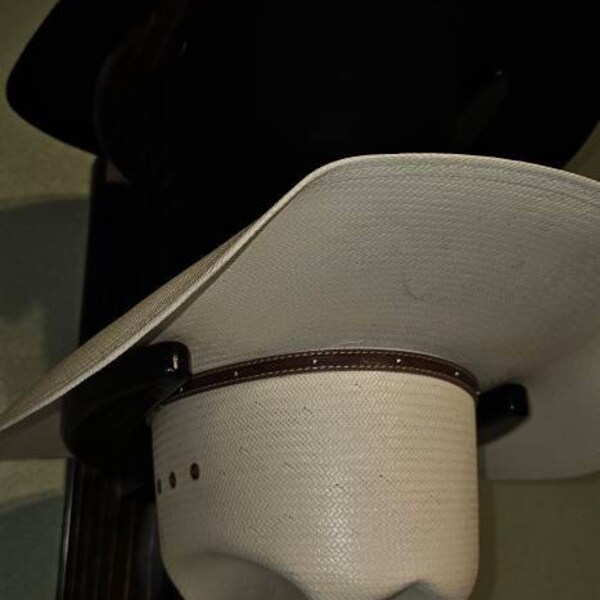 Wooden Hat Rack With Two Curved and Slightly Angled Support Forks. Rack ...