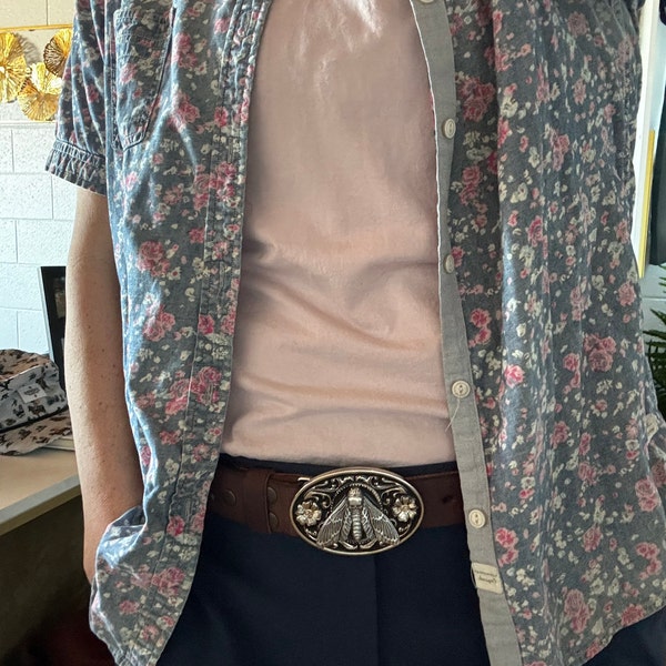 Large Dead Head Moth Belt Buckle - Metal Insect Death Goth Punk Retro ...