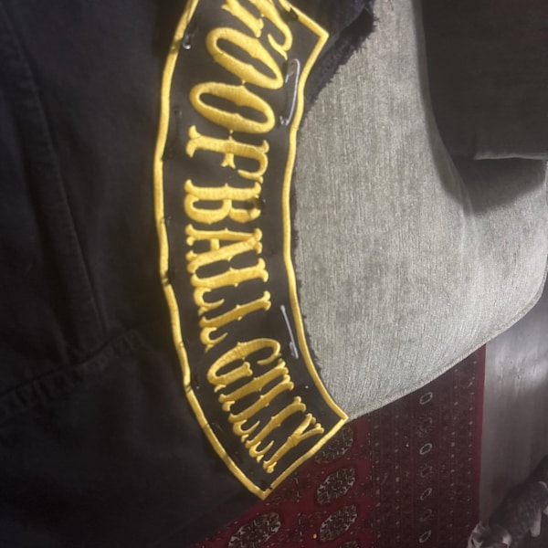 Custom Embroidered Side Rocker Patch - Motorcycle Club Biker MC Sew-on ...