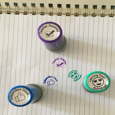 Independent/assisted Work Stamp Set - Etsy