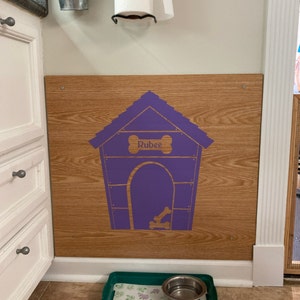 Personalized Dog Decal Dog House Wall Vinyl Dog Name Sticker Pet Decor ...