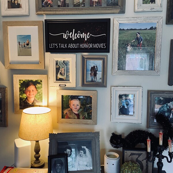 Horror Movies Welcome Sign - Etsy