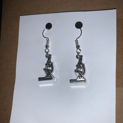 Science Earrings, Microscope Earrings, Science Jewelry Jewellery ...