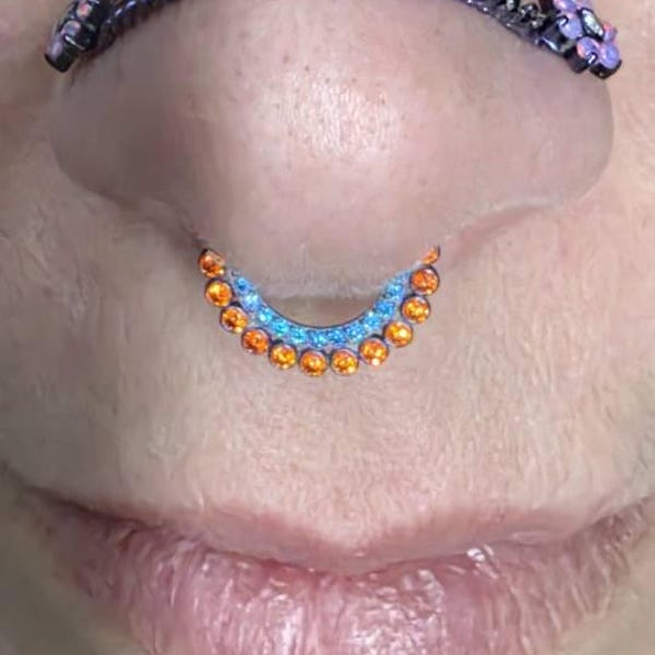 Implant Titanium Push in Threadless Nose Set ,L Bend Nose Stud ...