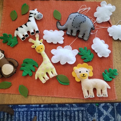 Jungle Animal Sewing Patterns, Zoo Animal Hand Sewing, Safari Animal ...