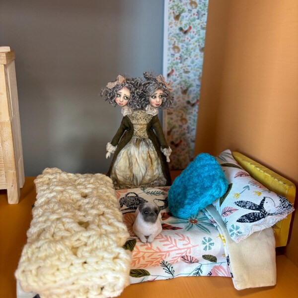 Miniature Cat, Playful Feisty Artisan Pet in 1:12 Twelfth Scale for ...