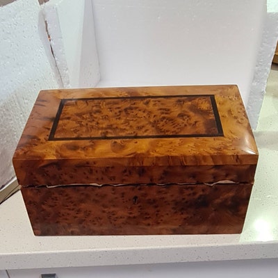 Wooden Thuya Box, Jewellery Storage Box, Box Made of Thuya Wood ...
