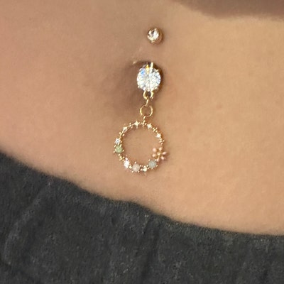 Sun Belly Ring/ Sun Belly Button Ring/ Summer Belly Ring/ Body - Etsy