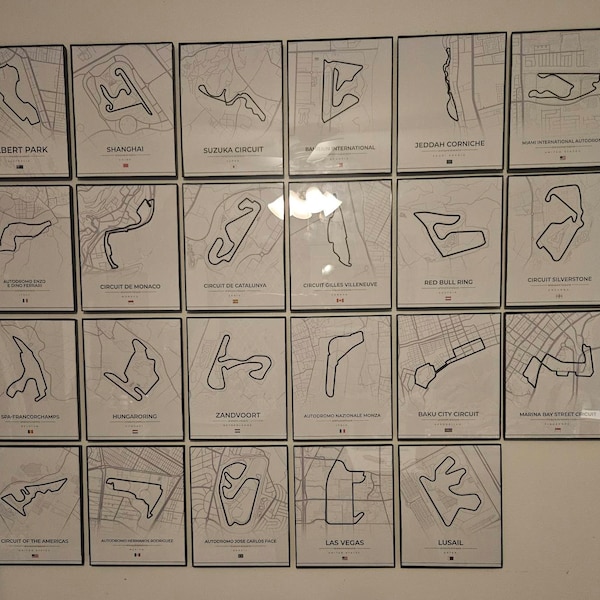 Formula 1 Circuit Print|f1 Circuit Poster |formula 1 Poster|f1 Track ...