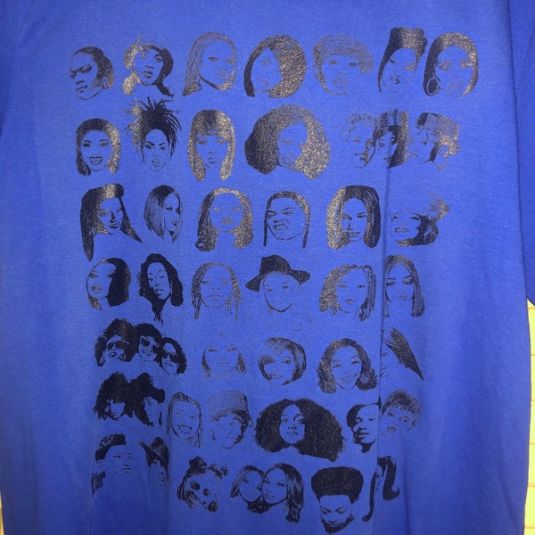 Women of Rap Shirt - Female Rappers Tee - African American Music - Hip ...