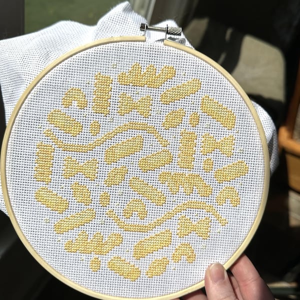 Pasta Cross Stitch Pattern, Food Cross Stitch, Italian, Carbs, Foodie ...