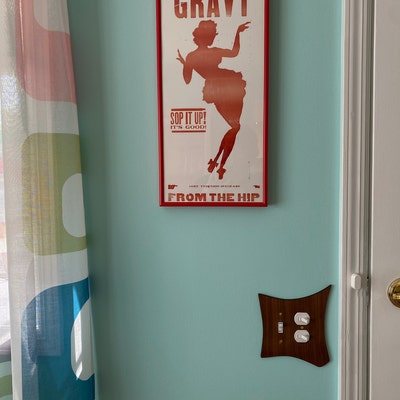 Arbor Walnut Wood Light Switch Covers Mid Century Modern Wall Plate MCM ...