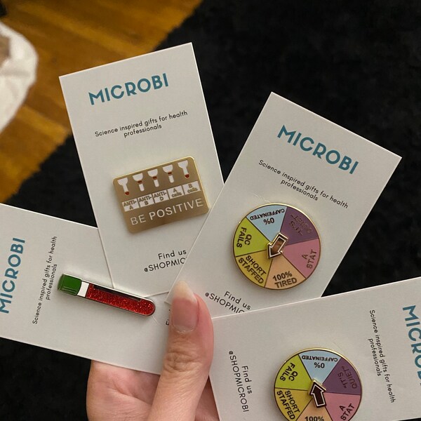 EDTA GLITTER Blood Test Tube Hard Enamel Pin / Science Gift / Scientist ...