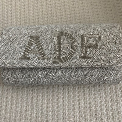 Beaded Letter Customized Coin Pouch Bag Money Bag Change - Etsy