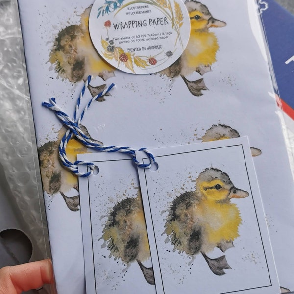 Duckling Wrapping Paper. Duck Wrapping Paper. Duckling Gift Wrap. Duck ...