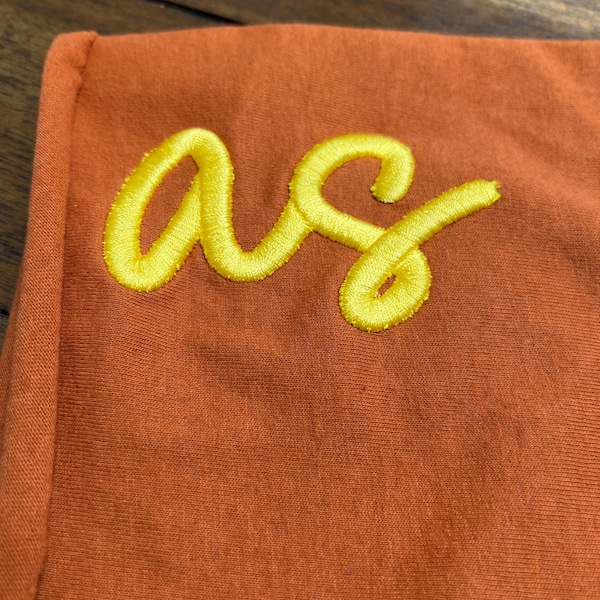 Rustic Charm 3D Puff Cursive Script Embroidery Font; 6 Sizes, Instant ...