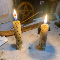 King Clauneck Ritual Candle 2 Pack 100% Beeswax Hand Dipped - Etsy Canada