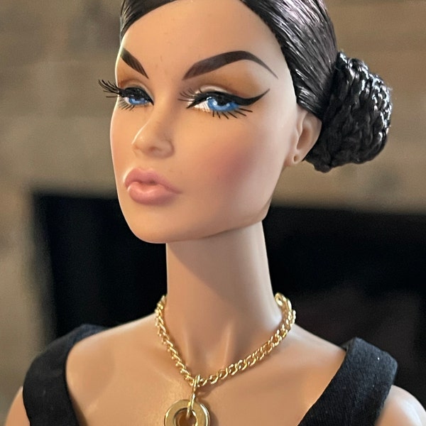 Gold Accessory for Integrity Toys, Pendant With a Circle for Doll ...