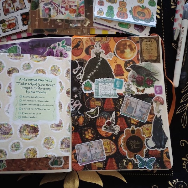 Christmas Zine VOL 03 Winter Art Journal Zine Creative Journaling ...