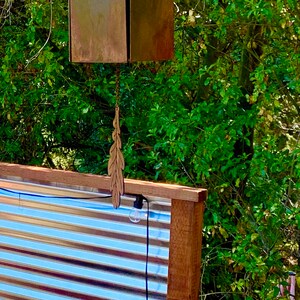 Ready to Ship Small Rustic Wind Bell With Oak Maple or Sun - Etsy