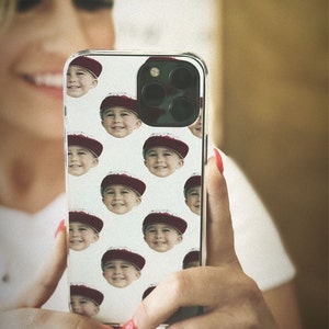 Personalized Face Pattern Iphone Case Custom Faces Phone - Etsy