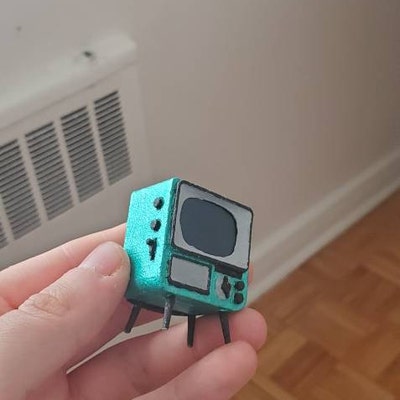 DIY Working Mini Vintage TV Kit With Remote Custom Video for Model ...