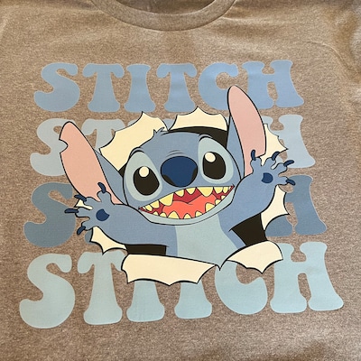 Stitch DTF Transfers, Disney Stitch Iron on Prints, Stitch HTV, Stitch Family Shirts, Disney ...