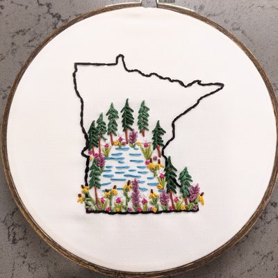 Minnesota State Embroidery Pattern Instant Digital Download PDF ...