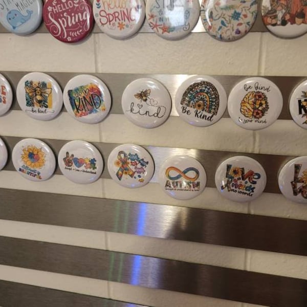 Motivational Designs - Set of 20 Buttons or Magnets - 1" or 1.25" Pin ...