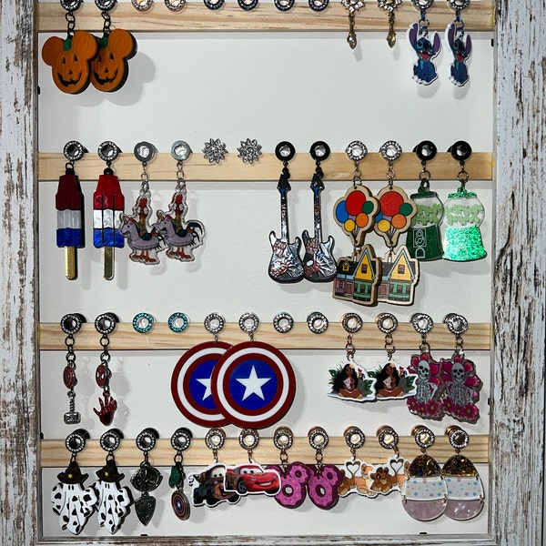 Pink Gingham Ring Tray, Standing Jewelry Organization, Ring Holder ...