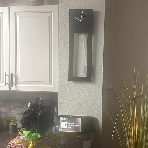 Bluntly Modern Design Solid Iroko Wood - Grandfather Pendulum - Wall ...