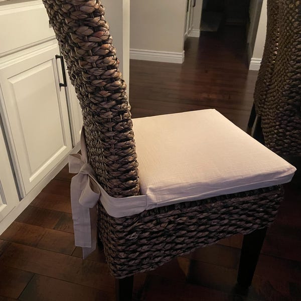 Rounded Back Chair Cushions Mid Century Modern Cushion 18 Double Ties ...