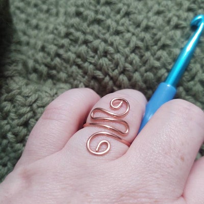 Handmade Crochet Ring Wire Wrapped Jewery Gifts and Accessories for ...