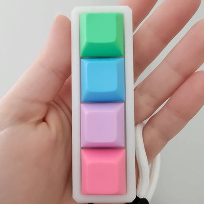 Mechanical Switch Clicky Fidget 105 Colors, TH 1 Key Keychain, Keyboard ...