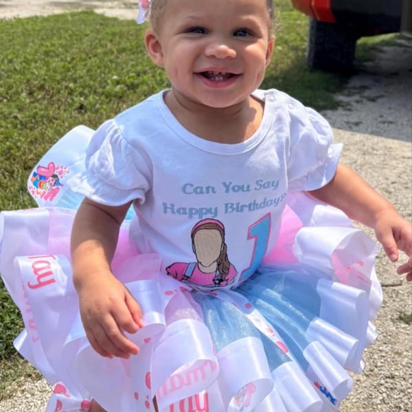Custom Birthday Tutu Set Girl |birthday Tutu Set | Personalized Theme ...