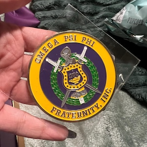 OMEGA PSI PHI Round Car Badges - Etsy