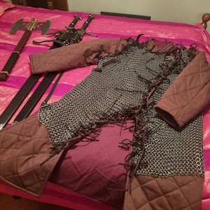 Visby Brigandine Gauntlets for SCA Events, Viking Mittens for ...