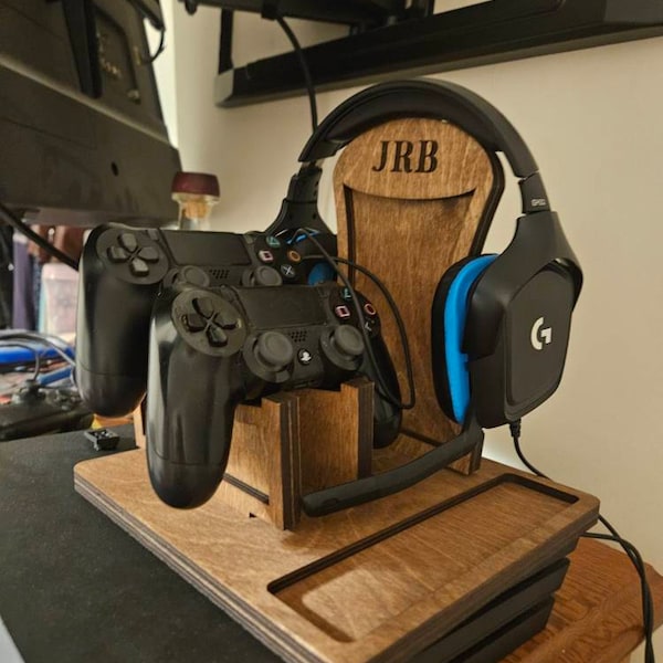 Personalized Controller Stand, Headphone Holder, Boyfriend Birthday ...