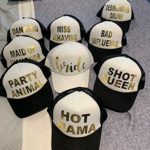 NEON PARTY Hats,bachelor Party Hat, Crew Hat, Team Crew, Totally ...