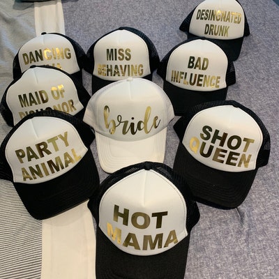 NEON PARTY Hats,bachelor Party Hat, Crew Hat, Team Crew, Totally ...