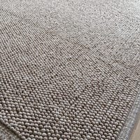 Cozy Beige Wool Rug With Custom Options - Handwoven Chunky Loop Style ...