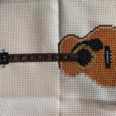 Acoustic Guitar Cross Stitch Pattern - Etsy