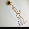 Sakura Wire Planner Clip, Sakura Decorative Wire Bookmark, Gold Sakura ...