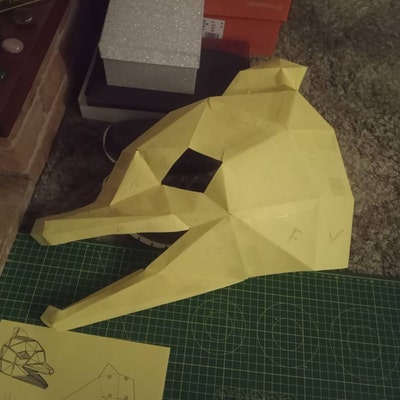 Dolphin Mask Template Paper Mask, Papercraft Mask, Masks, 3d Mask, Low ...