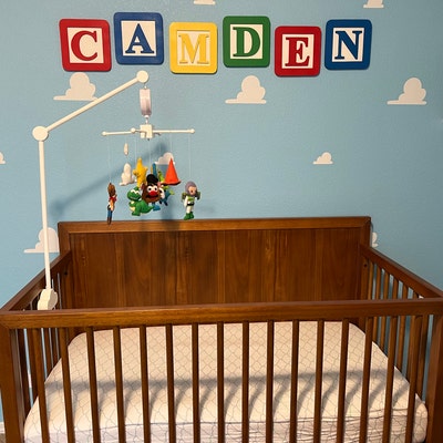 Toy Story Style Wooden Alphabet Blocks. Name Blocks. Personalised ...