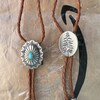Engraved Tree Bolo Tie: Pine Forest Moon, Leather Cowboy Necktie - Etsy