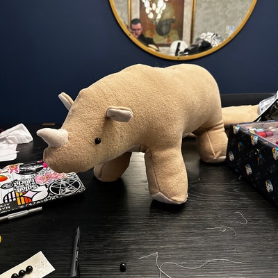 Rhino Sewing Pattern in 3 Sizes With Tutorial. - Etsy