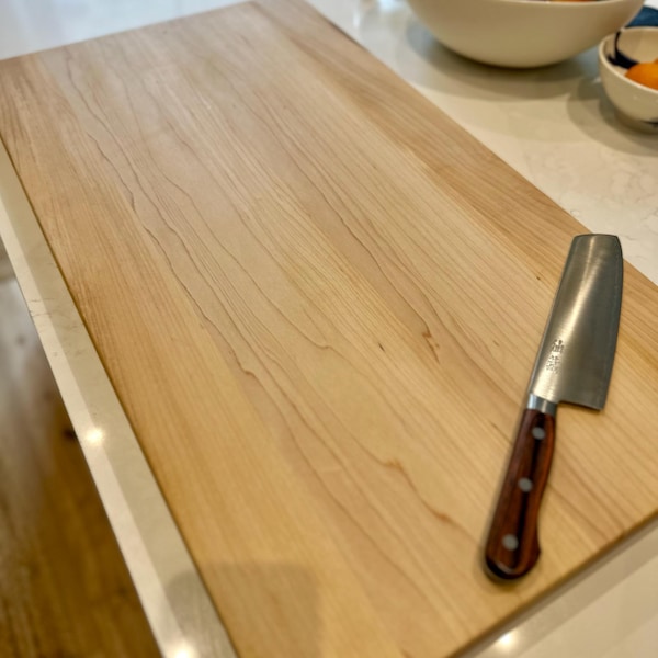 Extra Large Oak Chopping Board - Thick Solid Oak Heavy Duty Wooden ...