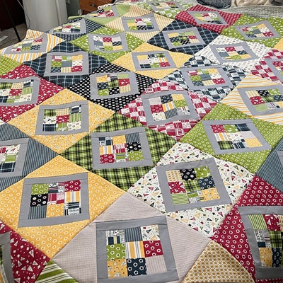 DIGITAL Pattern: 9 Patch Pivot fat Quarter Quilt - Etsy